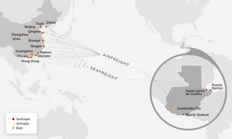 Sea Freight & Air Cargo Shipping from China to Guatemala | LAC | Latin ...